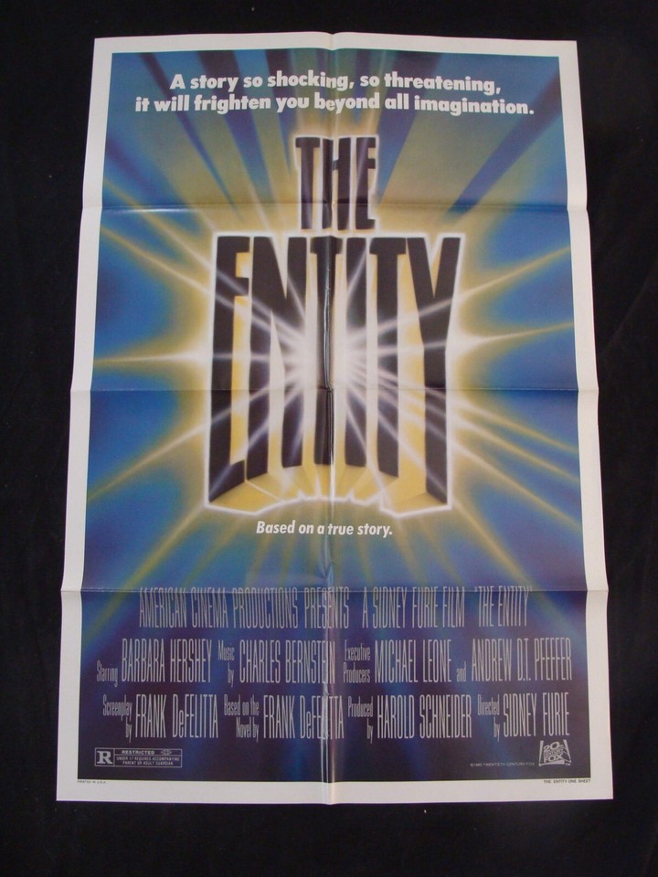 The ENTITY movie poster BARBARA HERSHEY Original One sheet 1983 | eBay