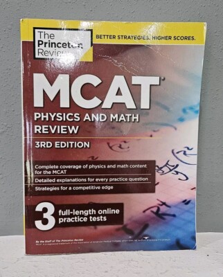 MCAT Physics Math Review 3rd Edition Princeton 3 Full Online Practice ...