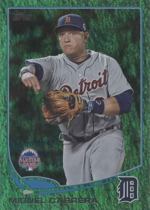 2013 Topps Update Series - All-Star Miguel Cabrera #US218 Emerald Foil ...