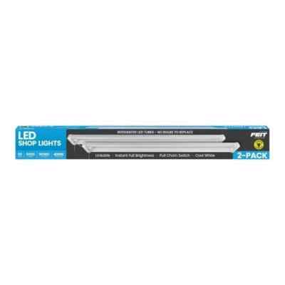 Feit Electric 5,000 Lumen LED Shop Light, 5.25" x 46" x 1.92 " (2-Pack ...