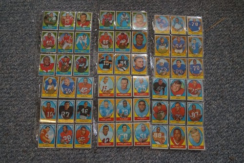 Topps 1967 football full set ex 1 checklist marked | eBay