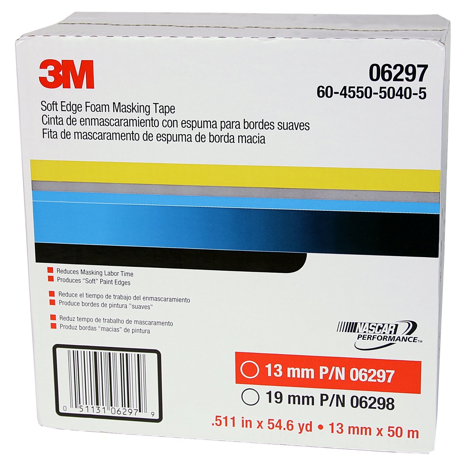 3M 06297 Soft Edge Foam Jamb Masking Tape D.A.R.T. (13 mm x 50 m) | eBay