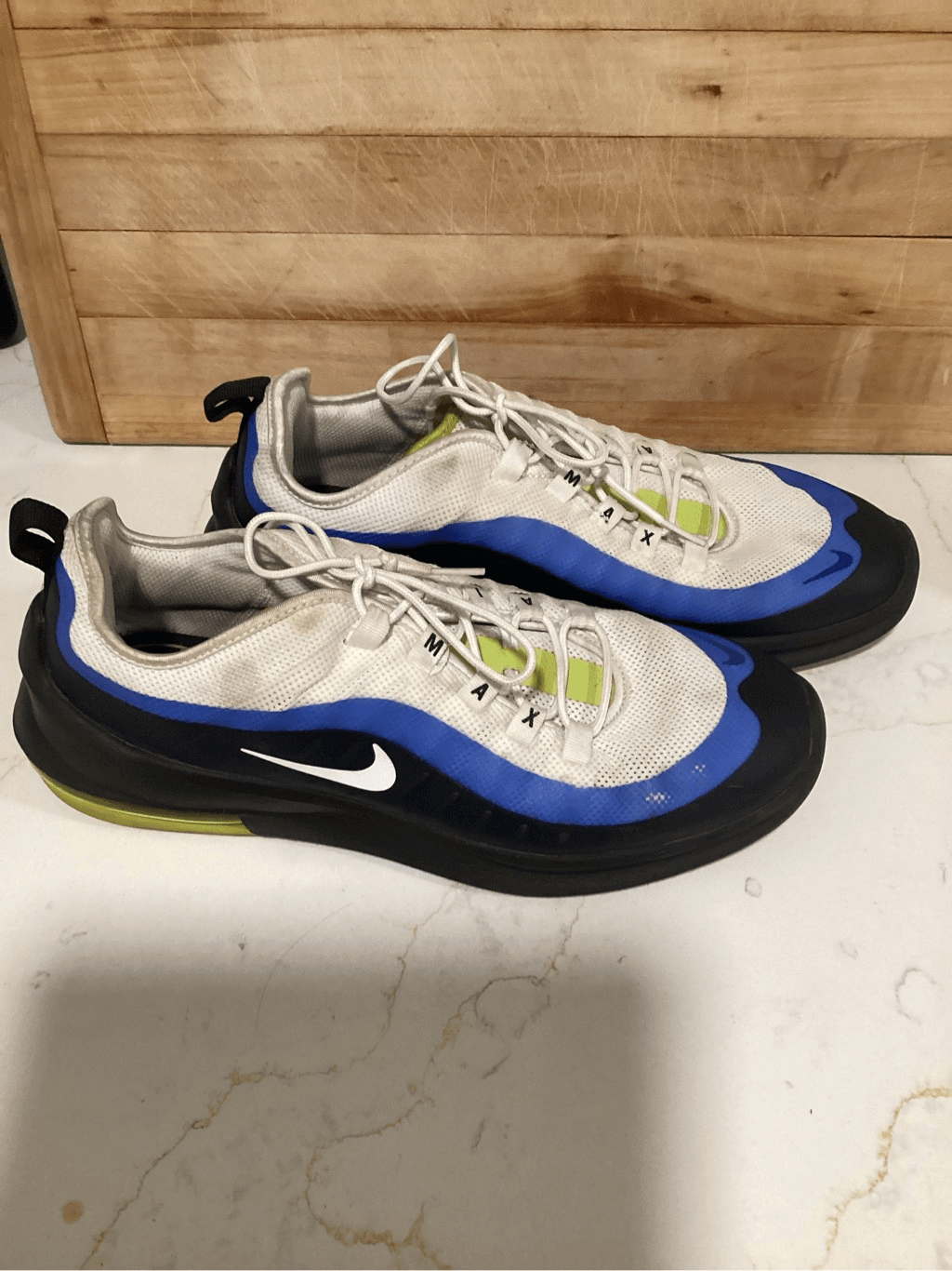 Nike Mens Air Max Axis Sz 10.5 Running Shoes Blue Black White | eBay