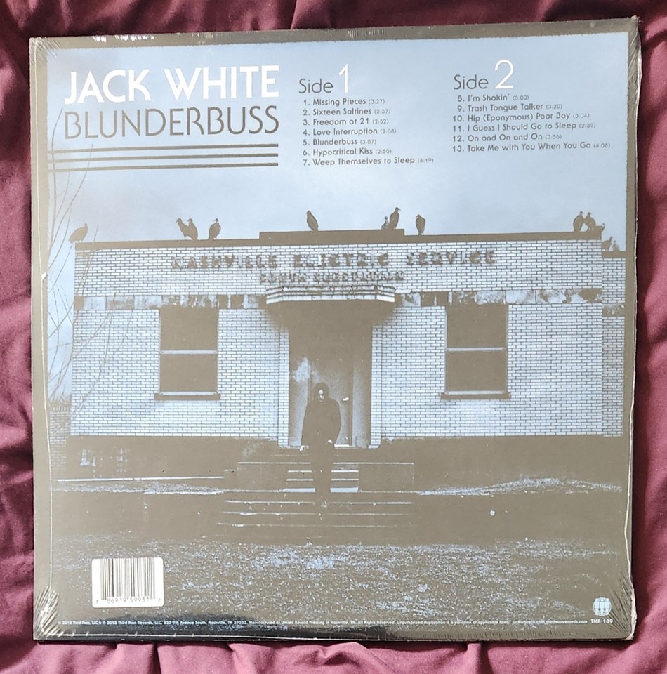 Jack White -Blunderbuss - Vinyl LP - 2012 - TMR-139 - Sealed | eBay