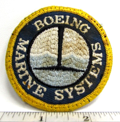 Vintage Boeing Marine Systems Jacket Patch Renton WA Navy USN US ...