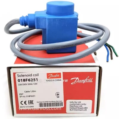 1pcs Danfoss Solenoid Valve Coil 018F6251 AC220-230V | eBay