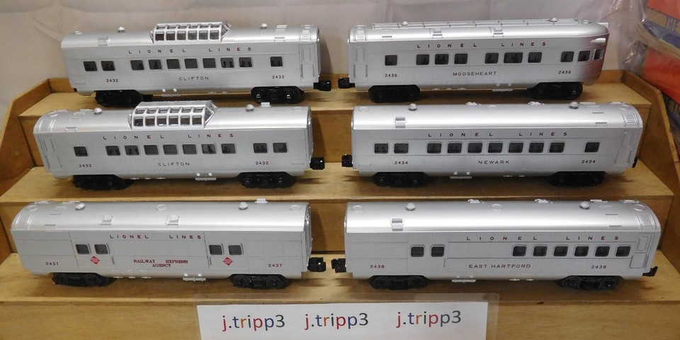Lionel Lines 52464 65, 67, 68, 69 Streamlined Passenger 6 Car Train O ...