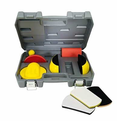 7 Piece Car Body Repair Prep Hook Loop Hand Sanding Block Kit Fast ...