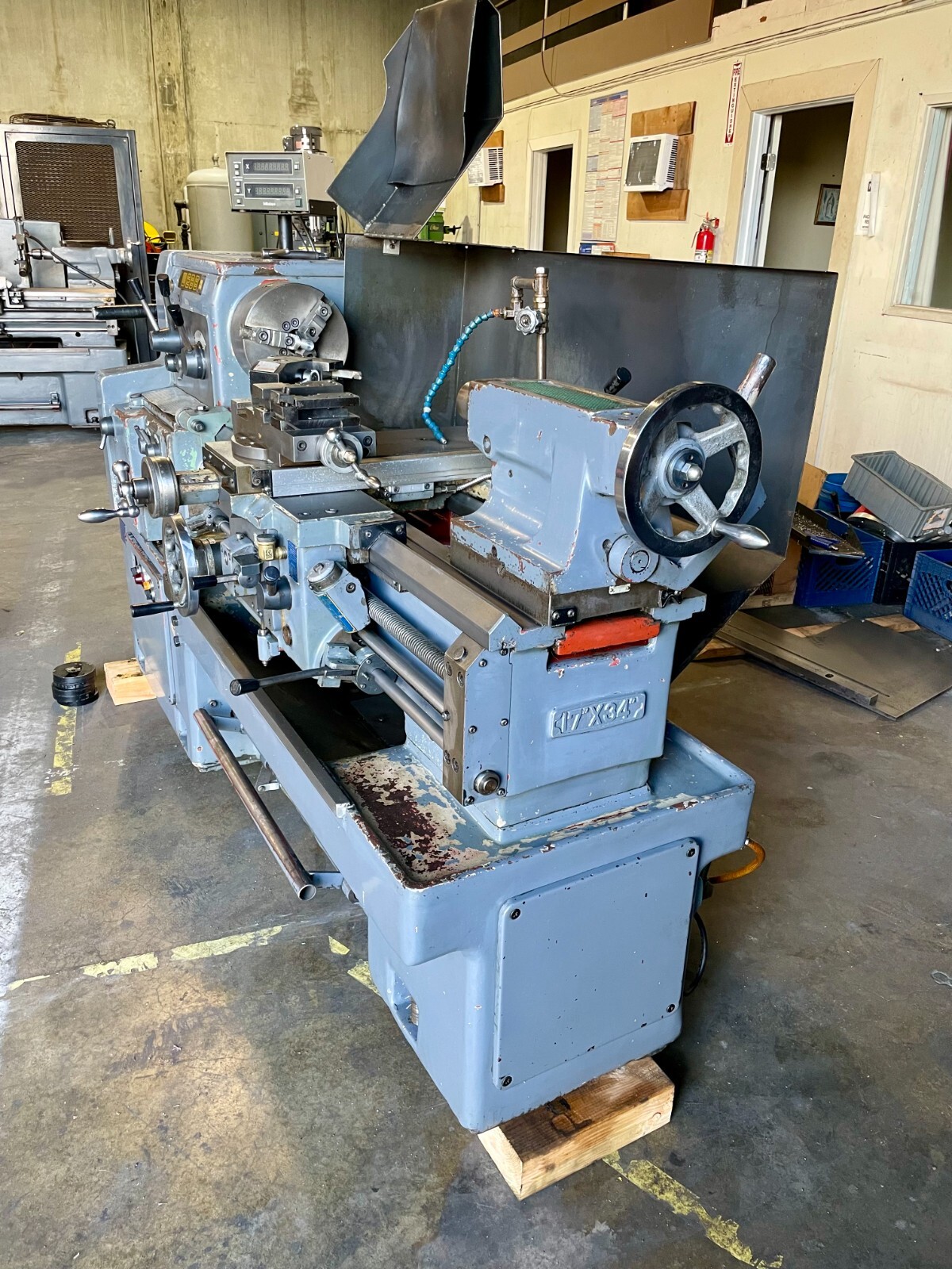 Whacheon Webb Engine Lathe 17" X 34" with KDK Tool Post | eBay