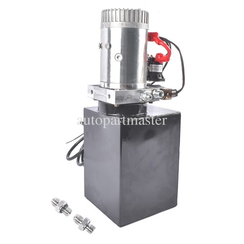 8 Quart Hydraulic Power Units Dump Trailer Pump SAE#6 Ports 3200 PSI ...