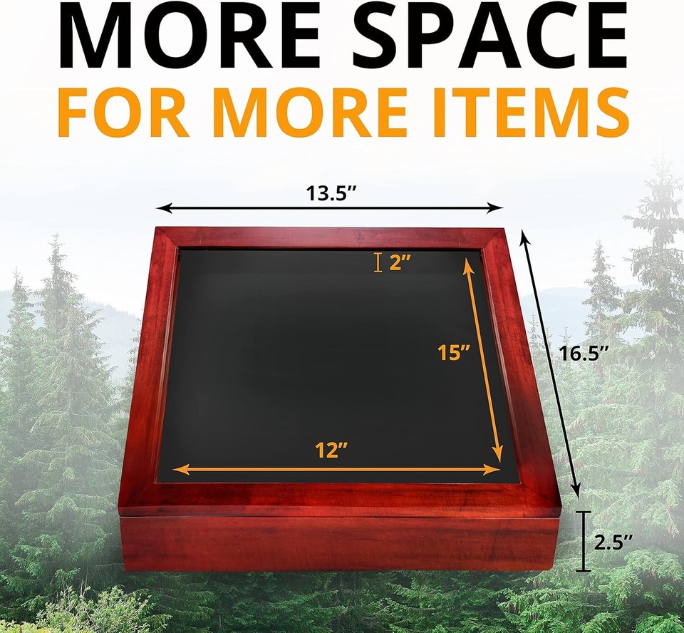 12x15 Large Shadow Box Frame, Deep Shadow Box Display Case, Red Shadow Box, S... | eBay