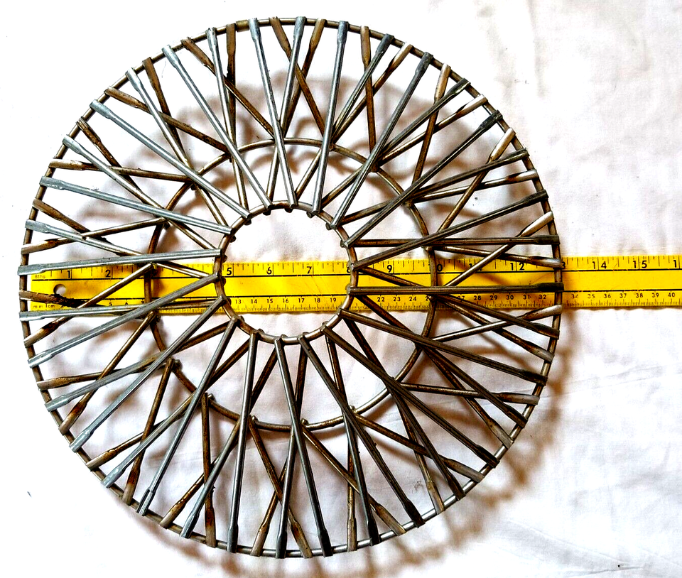 FULL SET of 4 Wire Wheel Double Basket Hub Cap Wheel Centers 13" VTG ...
