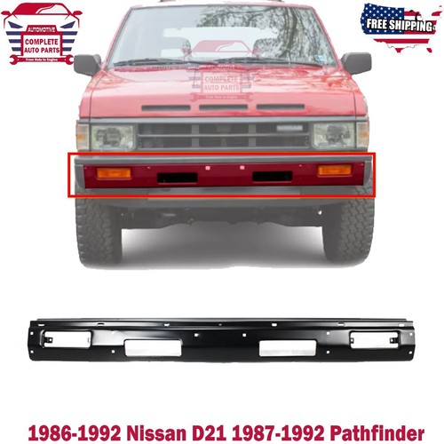 New Front Center Bumper Painted Steel for 1986-92 Nissan D21 1987-92 ...