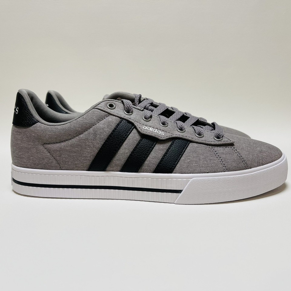 Adidas Daily 3.0 Skateboarding Shoes Men Athletic Sneakers Grey White ...