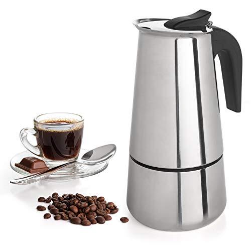 Cafetera de acero inoxidable de 6 tazas Mocha Espresso Latte Percolator ...