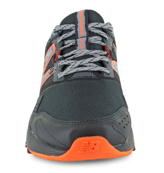 Men's New Balance MT410 V8 Trail Running Shoe Black/Gray/Orange ACTEVA ...