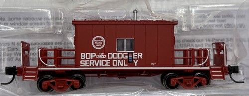 N Scale Bluford Shops MP Texas & Pacific Dodger Servc. Transfer Caboose ...