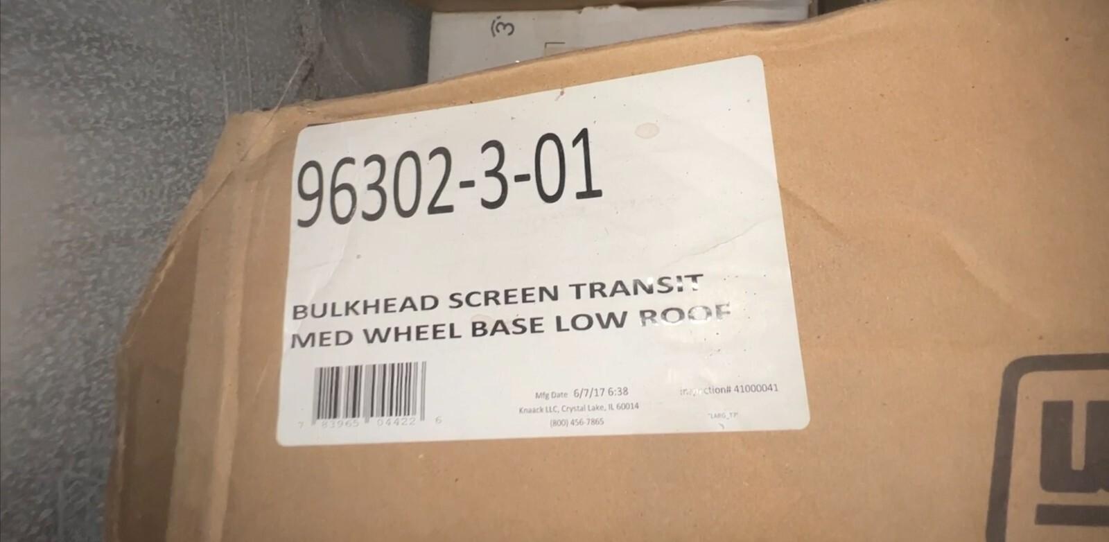 2015-2019 Ford Transit 150 Weather Guard 96302-3-01 Bulkhead Screen Low ...