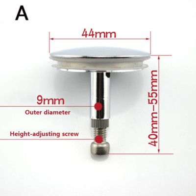 Replacement Pop Up Waste Plug with Flat Seal Adjustable Bath Basin Sink ...
