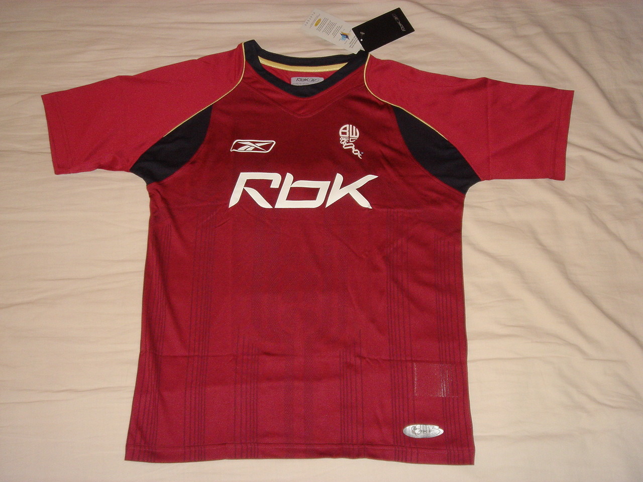 Bolton Wanderers Soccer Jersey Reebok BWFC England Football Shirt NEW ...