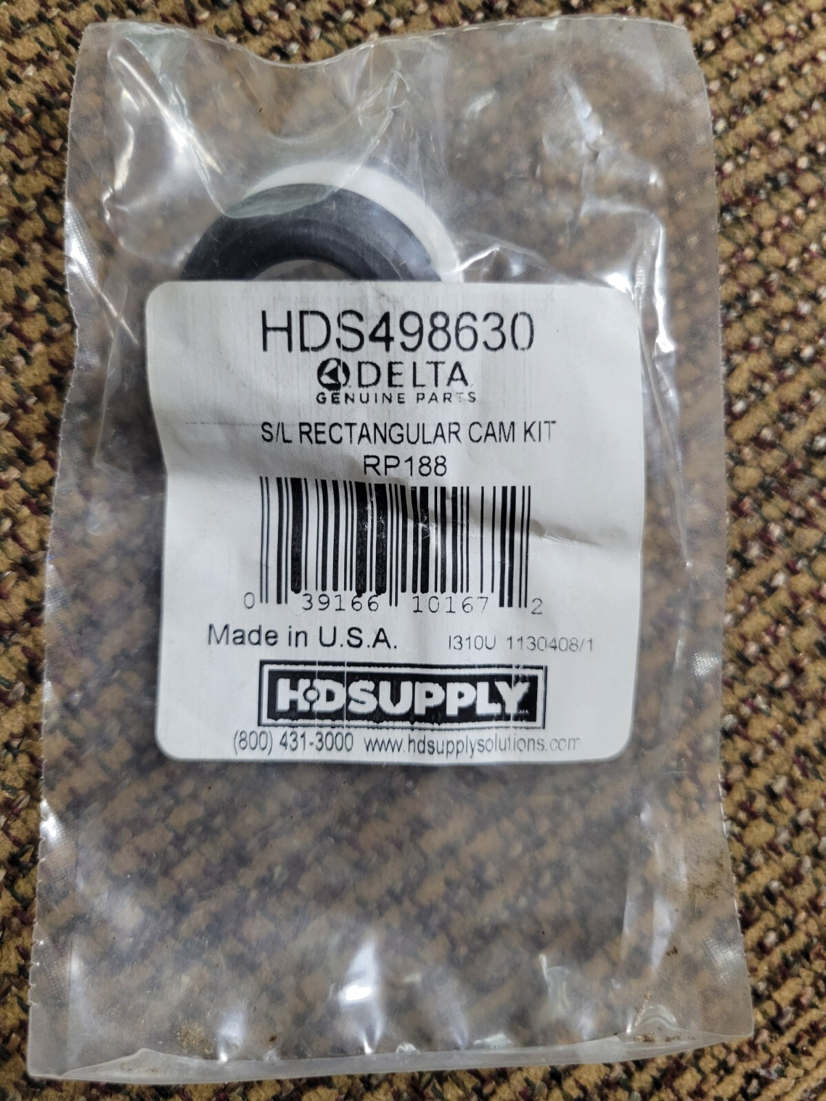 NEW Delta RP188 Rectangular Cam Kit For Single Knob Handles Fast Free ...