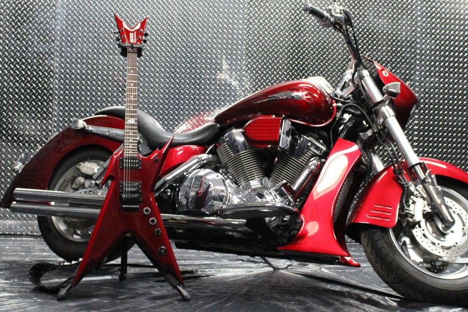 Dean RZR Razorback guitar candy apple red | eBay