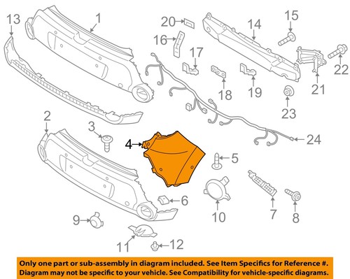 KIA OEM 14-16 Soul Rear Bumper-Side Panel Right 86682B2000 | eBay