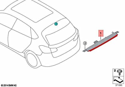 Genuine BMW F45 F48 F49 M13 Active Tourer SUV Third Stoplamp OEM ...