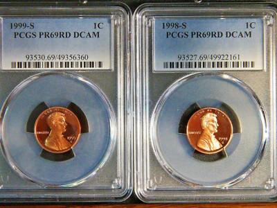1998s 1999s PCGS PR69RD DCAM PENNYS | eBay