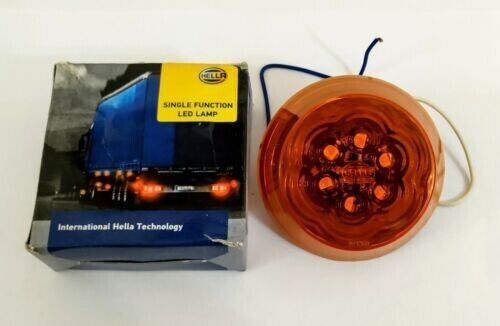 Brand New Universal Hella Orange 12V Single Function Round Led Marking ...