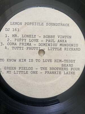 ESKIMO LIMON Lemon Popsicle PROMO ONE SIDE ONLY SOUNDTRACK ISRAEL test ...