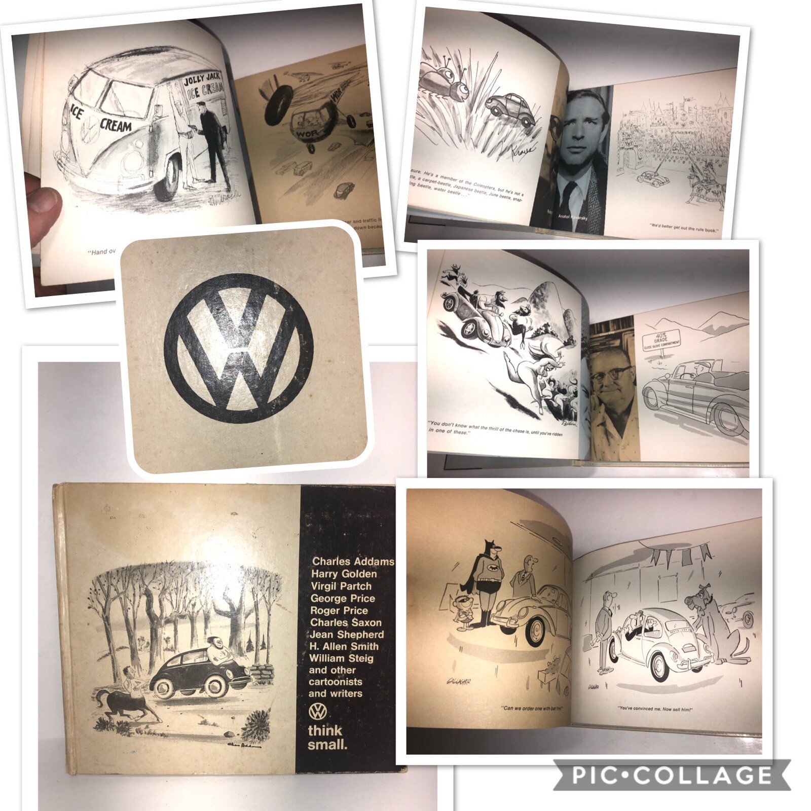 VW Volkswagon HB Promotional Book with Cartoons & Illustrators 1967 ...