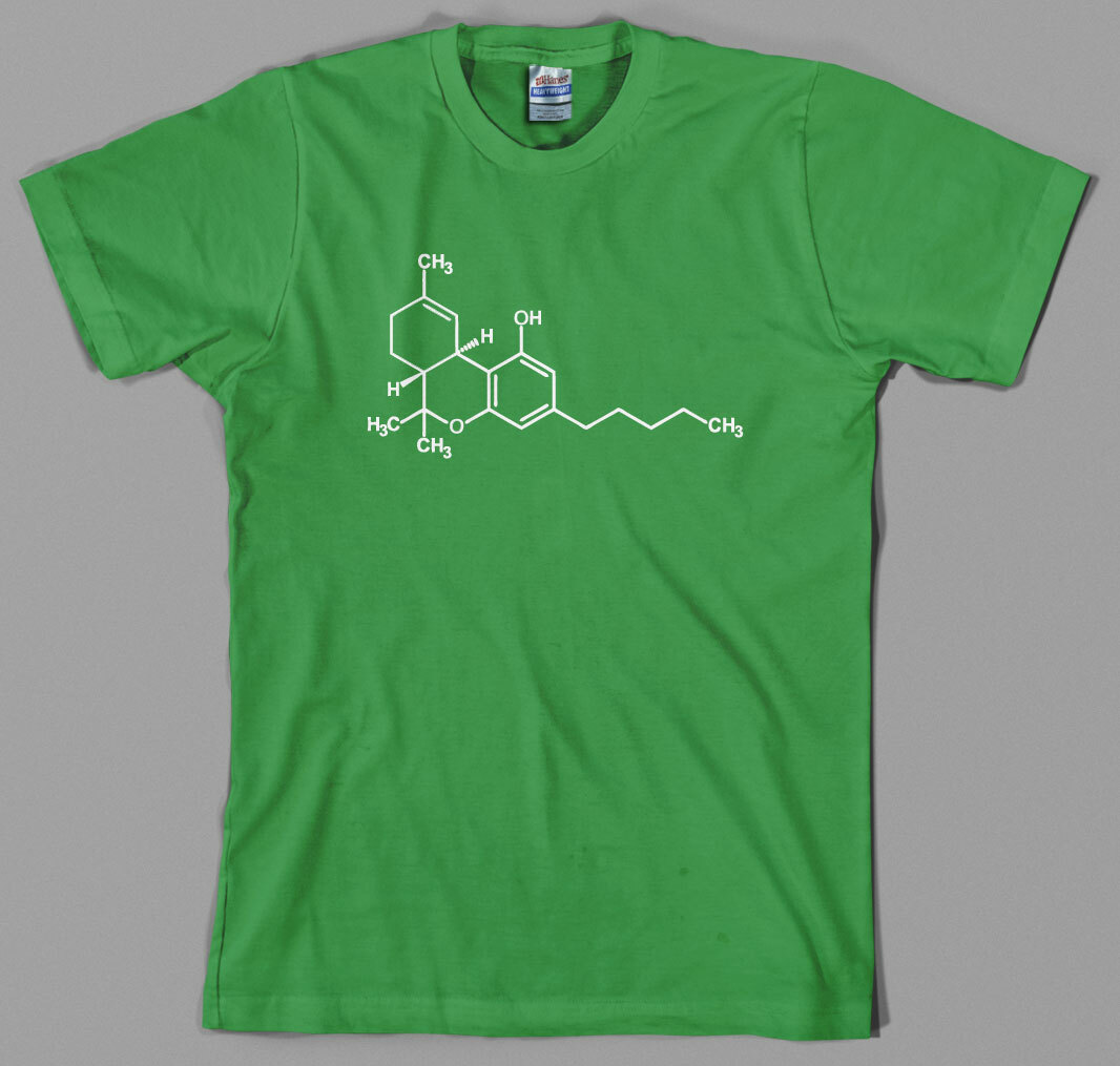 THC Marijuana Molecule T Shirt Science weed pot Medicinal medical ...