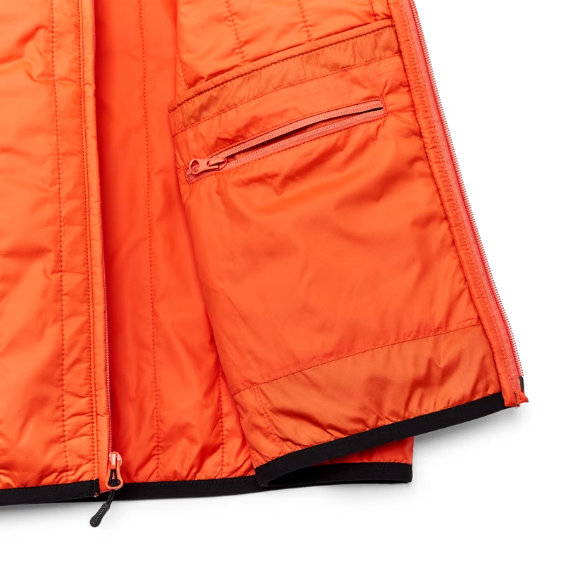 Filson Ultralight Vest 20114890 Flame Lightweight Quilted Orange Black ...