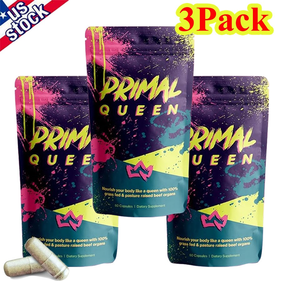 1-3Packs Primal Queen Beef Organ Supplement for Women 60 Counts ...