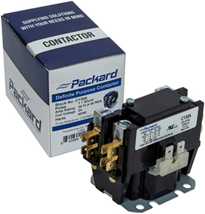 🛠️Packard Definite Purpose Contactor, 1 Pole, 30 Amps, 24 Coil Voltage ...