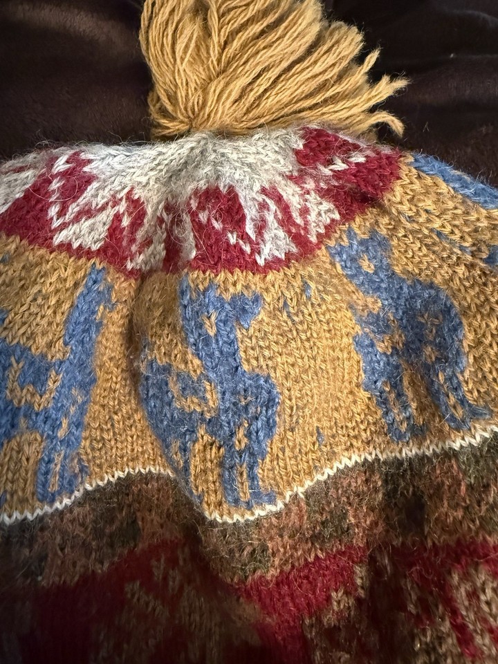 NWT Alpaca Baby Alpaca Beanie /Hat Peruvian Chullo Chuyo Earflap Awana ...