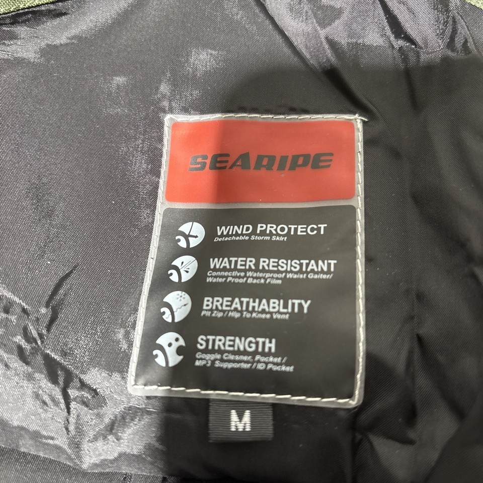 Sea Ripe Water resistant Insulated Unisex Snowboarding Bibs. Black Size ...