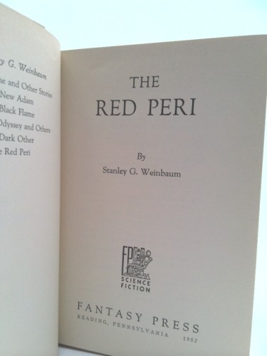 The Red Peri (FP science fiction) (1st Ed) by Stanley Grauman Weinbaum ...