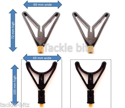 4pc Front rest & Adjustable rear butt tackle rod rests for Rod Pods ...