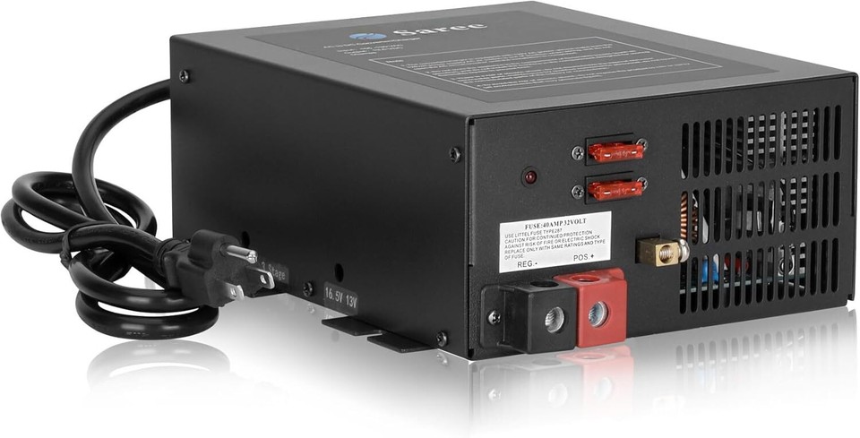 55 Amp Power Converter Battery Charger 55A 110V AC to 12V DC RV Power ...