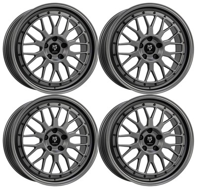 MB-Design LV1 alloy wheels 4x 7.0Jx17 ET35 4x100 MATTGRAU fits Honda ...
