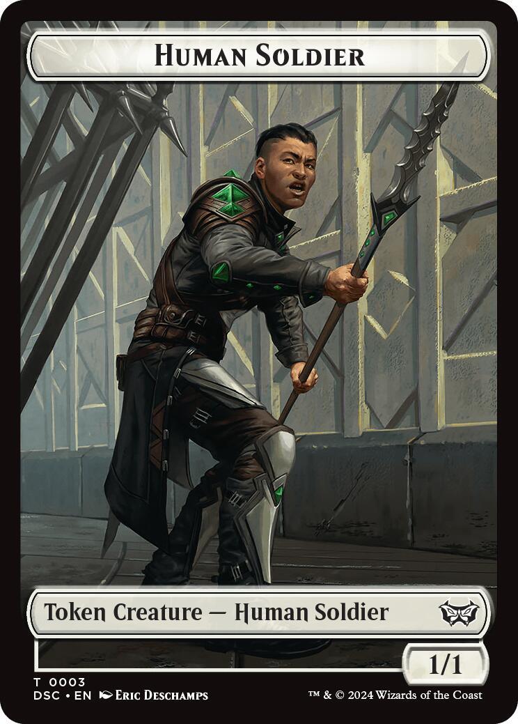Human Soldier // Scarecrow Double-Sided Token Commander: Duskmourn ...