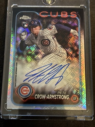 2024 Topps Chrome Logofractor Refractor Chrome Autographs Pete Crow ...