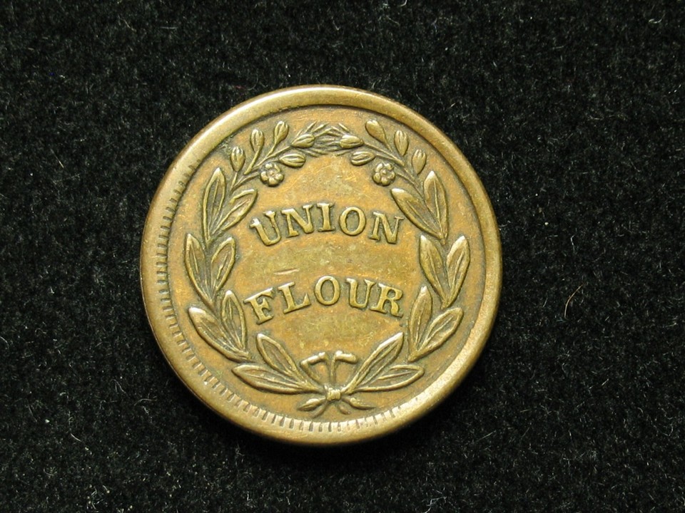 NEW INVENTORY SALE!! AU CIVIL WAR TOKEN "UNION FLOUR" ALBANY, N.Y. COIN ...