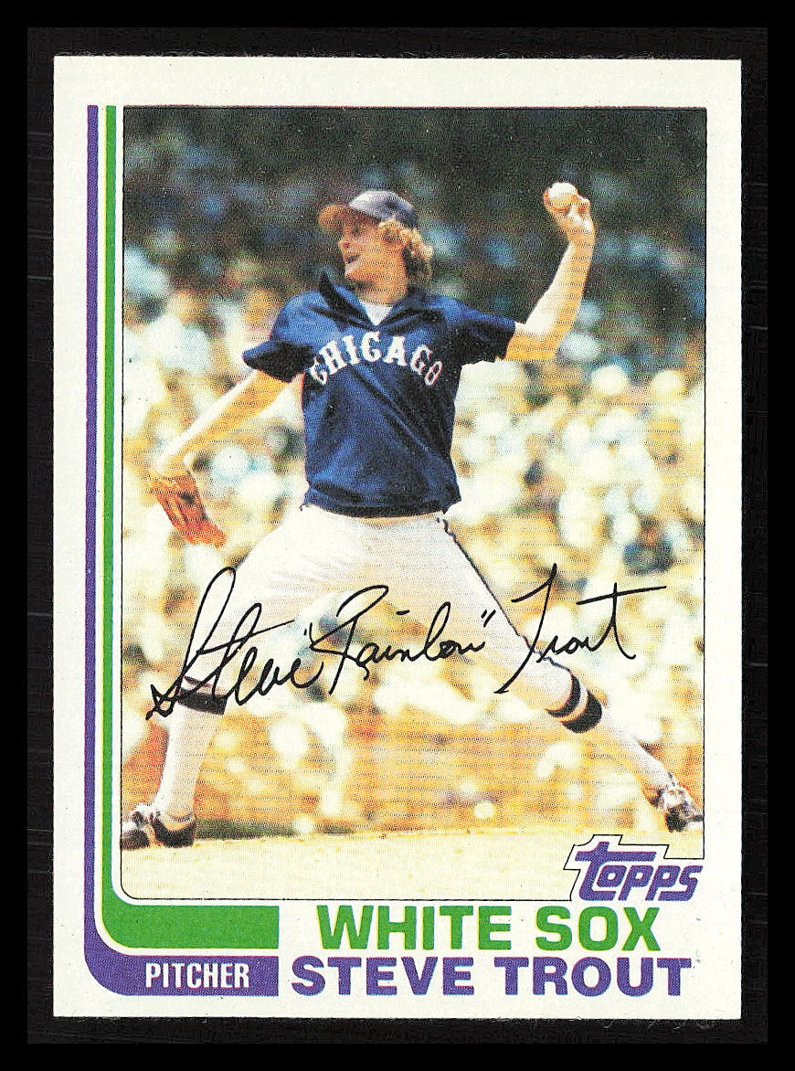 Steve Trout 1982 Topps #299 Chicago White Sox | eBay