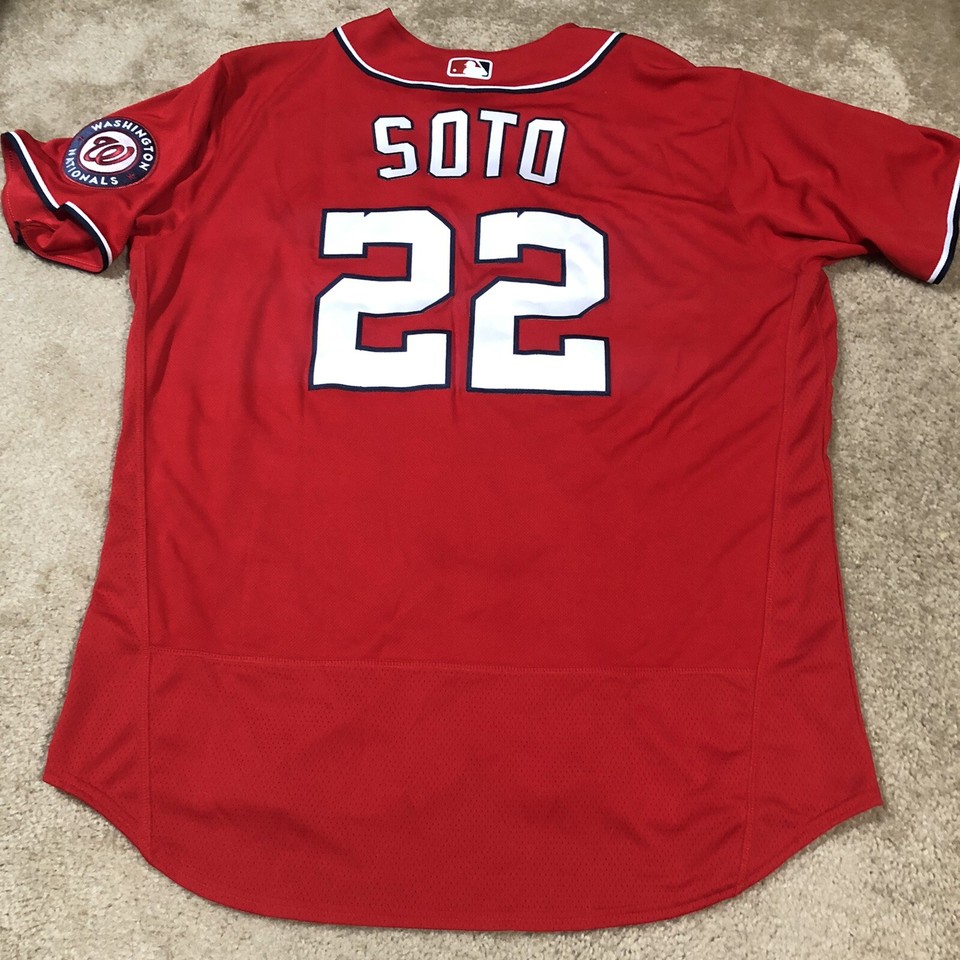 Nike Authentic Juan Soto Washington Nationals MLB Jersey Red Alternate ...