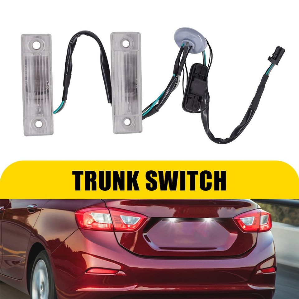 Trunk Release Switch Button License W/ Plate Lamp For Chevy 12-14 ...