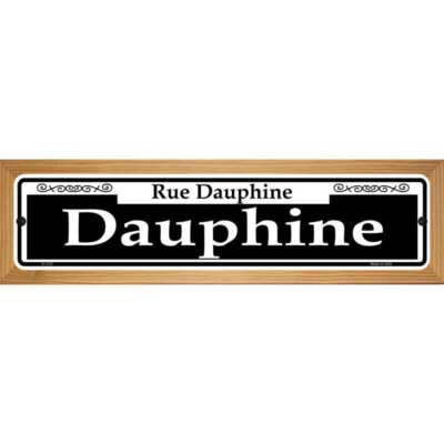 Dauphine Novelty Wood Mounted Small Metal Street Sign WB-K-1127 | eBay