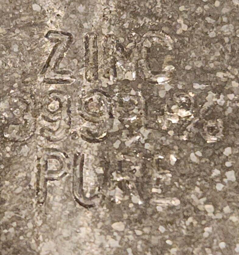 Rare Sullivan Mining CO. Zinc Paperweight Ingot Souvenir from Kellogg ...